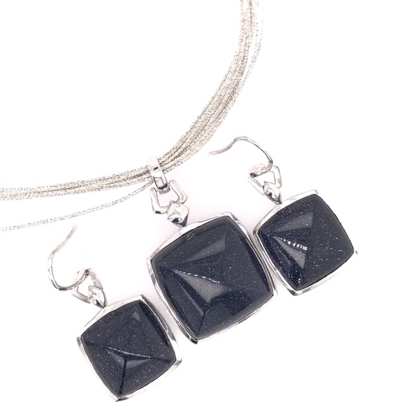 Shimmering Galore Collection | Jewelry | Elegant Blue Gold Stone Set ...